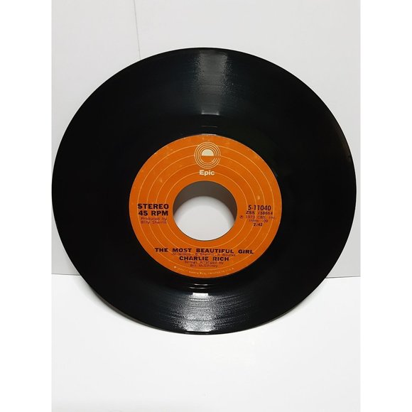 Epic Records | Media | Charlie Rich The Most Beautiful Girl 45 Record ...